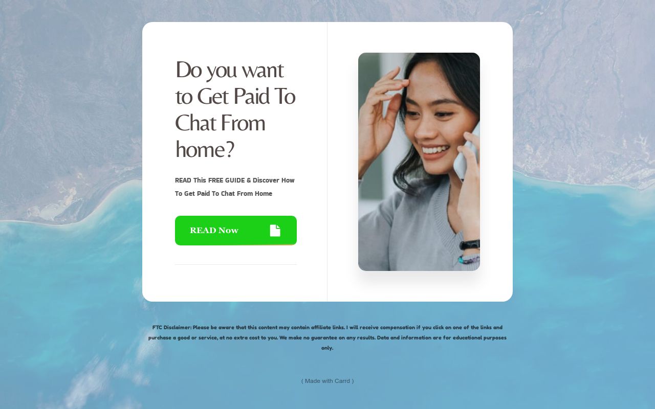 Get Paid To Chat From Home